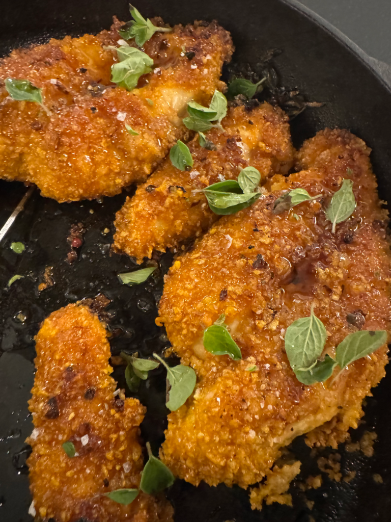 Two Ways to Schnitzel (Kosher Not-So-Fried Chicken) - Mrs. Count Spatula